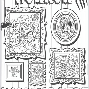 20 X Halloween Printable Colouring Sheets, Instant Download, Halloween ...