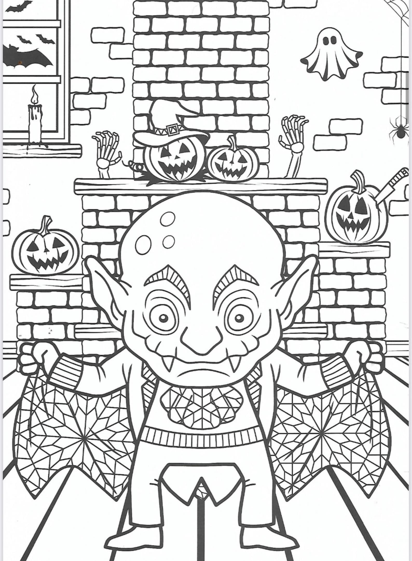 20 X Halloween Printable Colouring Sheets, Instant Download, Halloween ...