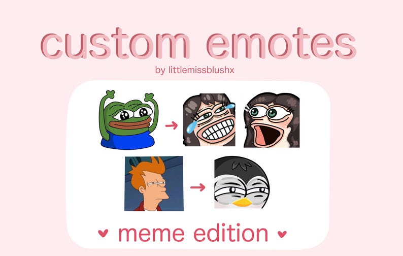 Custom Meme Emotes | Twitch, Discord | Custom Digital Art Commission to ...