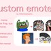 Custom Meme Emotes | Twitch, Discord | Custom Digital Art Commission to ...