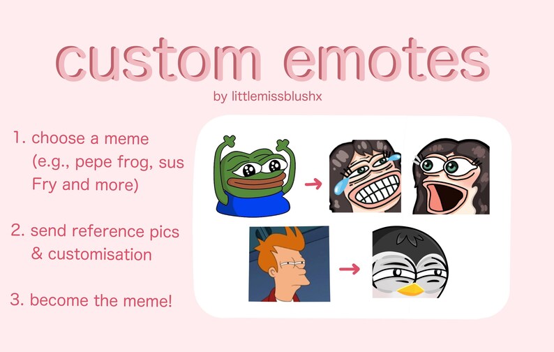 Custom Meme Emotes | Twitch, Discord | Custom Digital Art Commission to ...