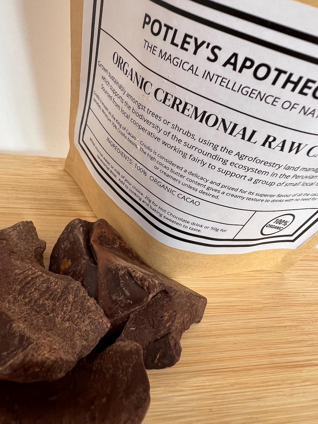 Ceremonial Cacao Peruvian Amazon Raw Organic Criollo Bean Ceremonial Cacao. Ethically Sourced ...