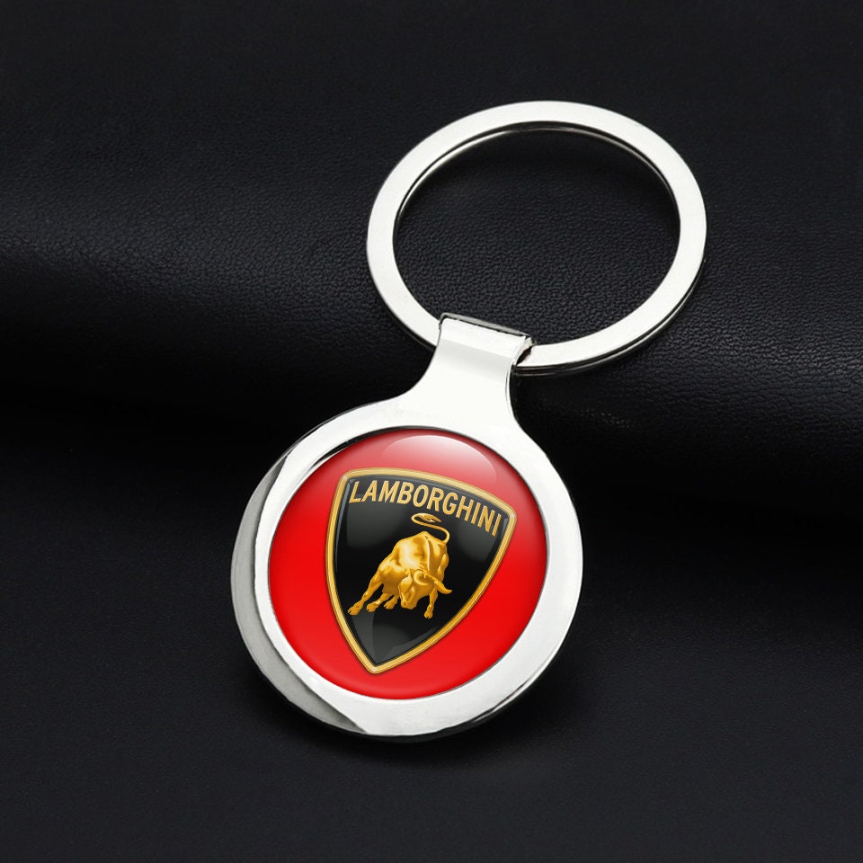 Lamborghini Handmade Designer Metal Logo Keychain Gift Keyring - Etsy