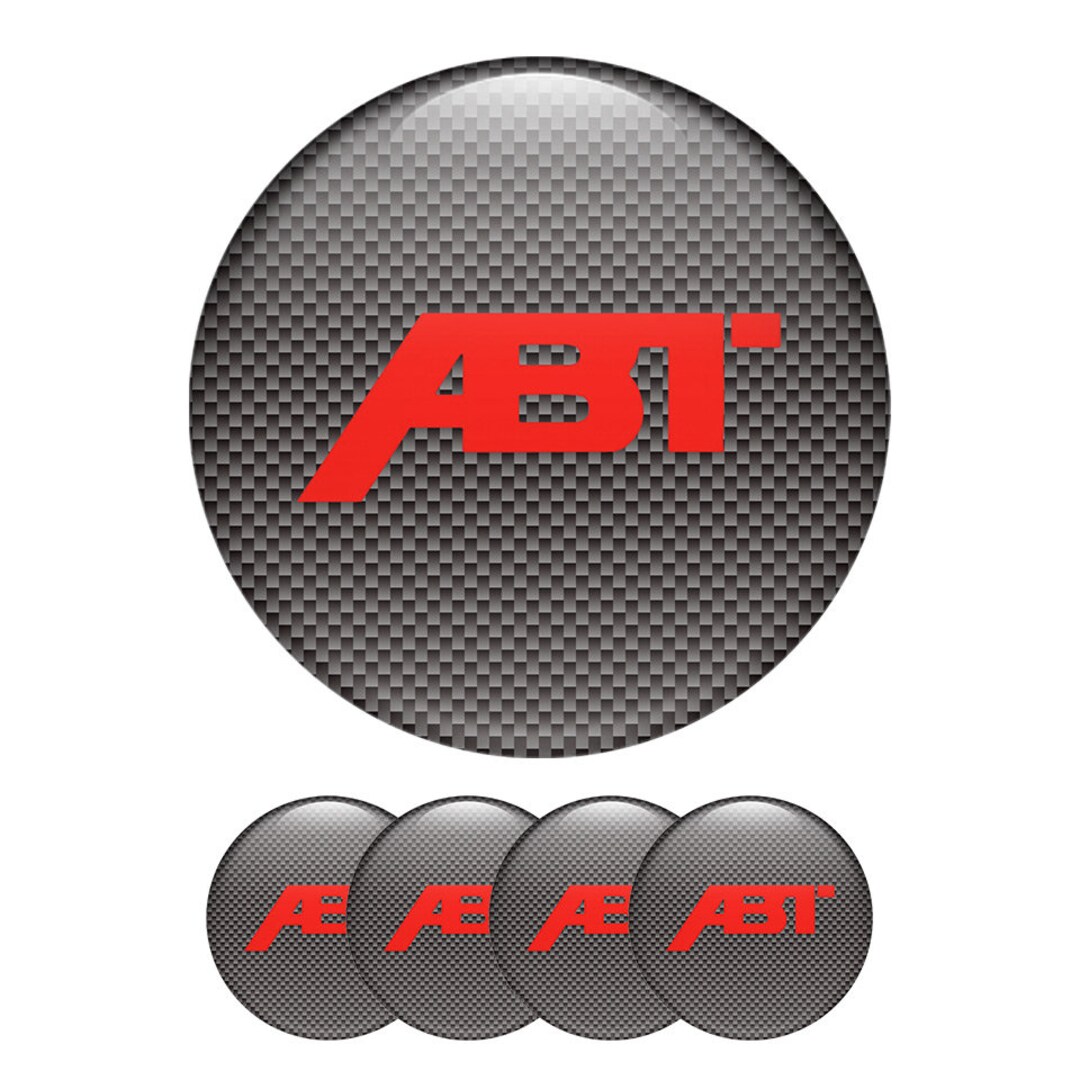 ABT Sportsline Emblem Set of 4 X All Sizes Domed Silicone Stickers 3D ...