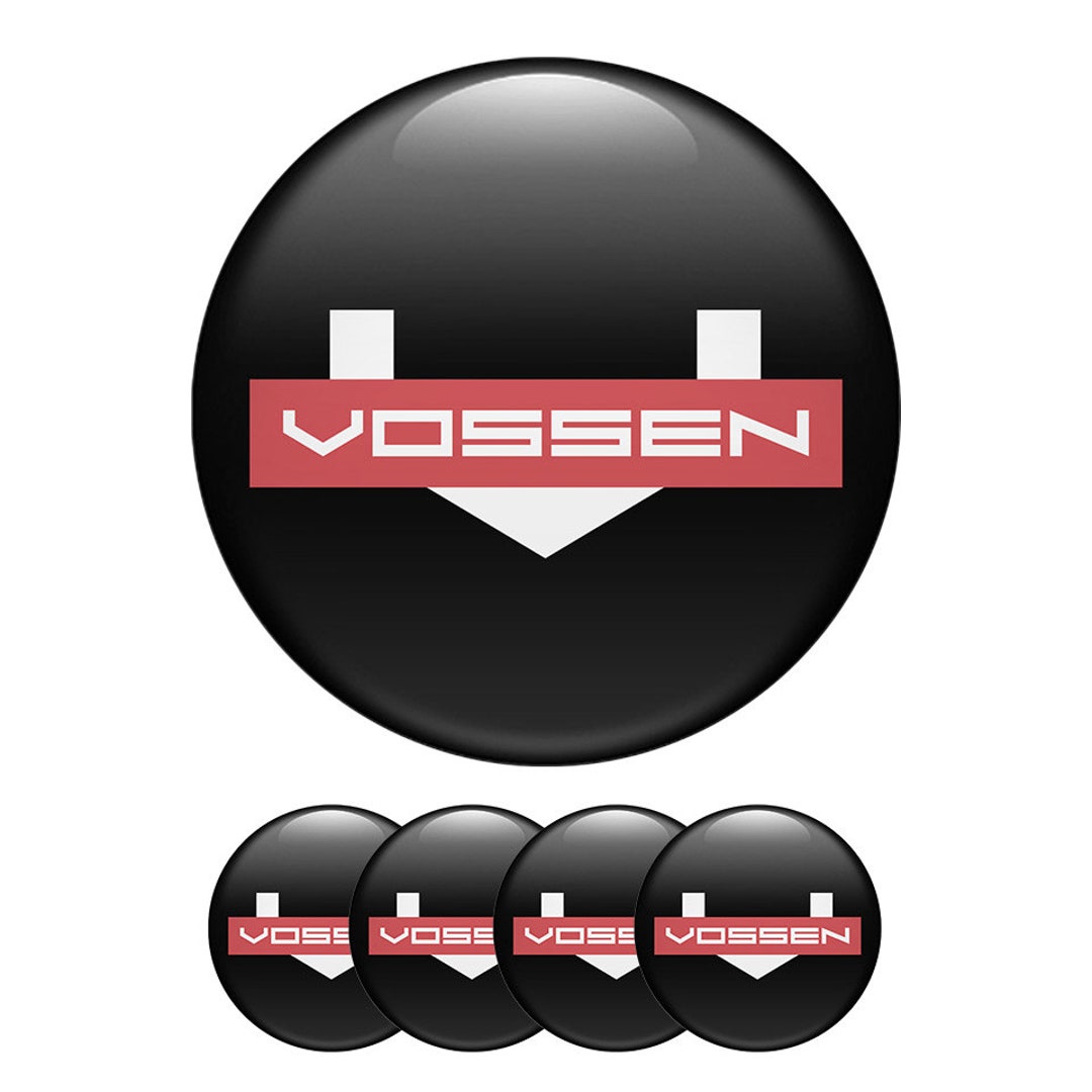 Vossen Emblem Set of 4 X All Sizes Domed Silicone Stickers 3D Print ...