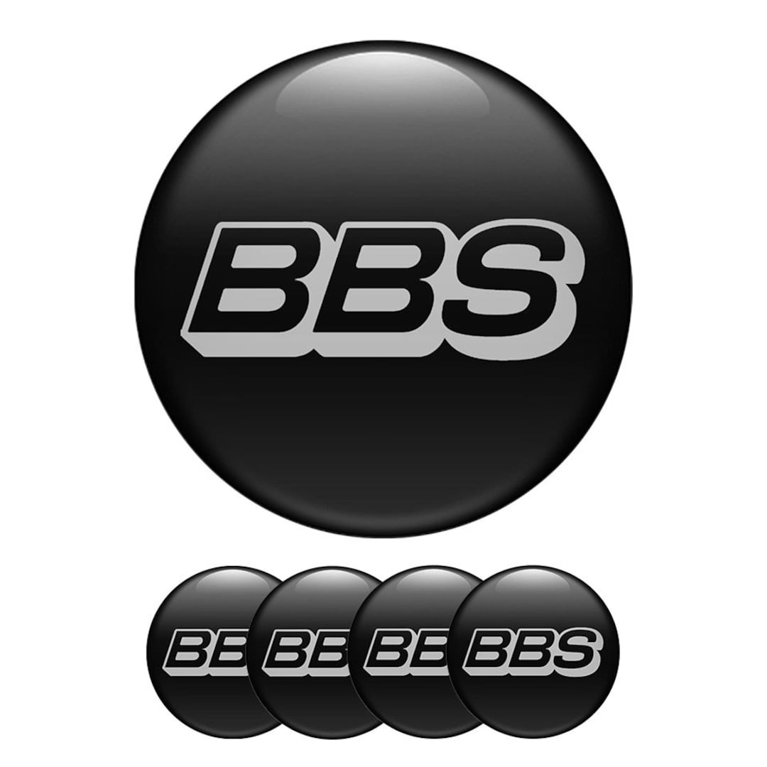 BBS Emblem Set of 4 X All Sizes Domed Silicone Stickers 3D Print Logo ...
