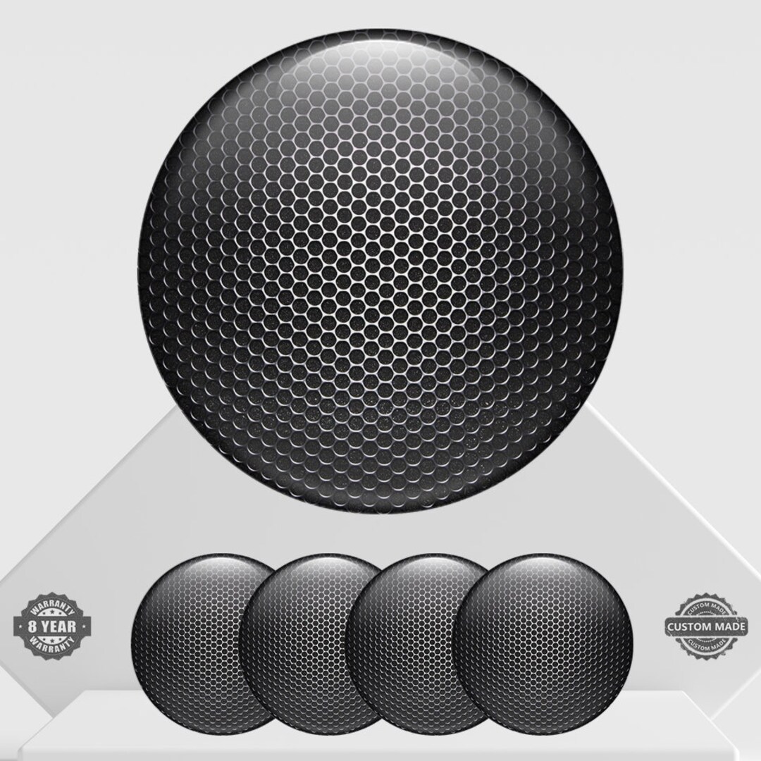 Silicone Stickers Clear Color Set of 4 X All Sizes Epoxy Emblem, 3D ...