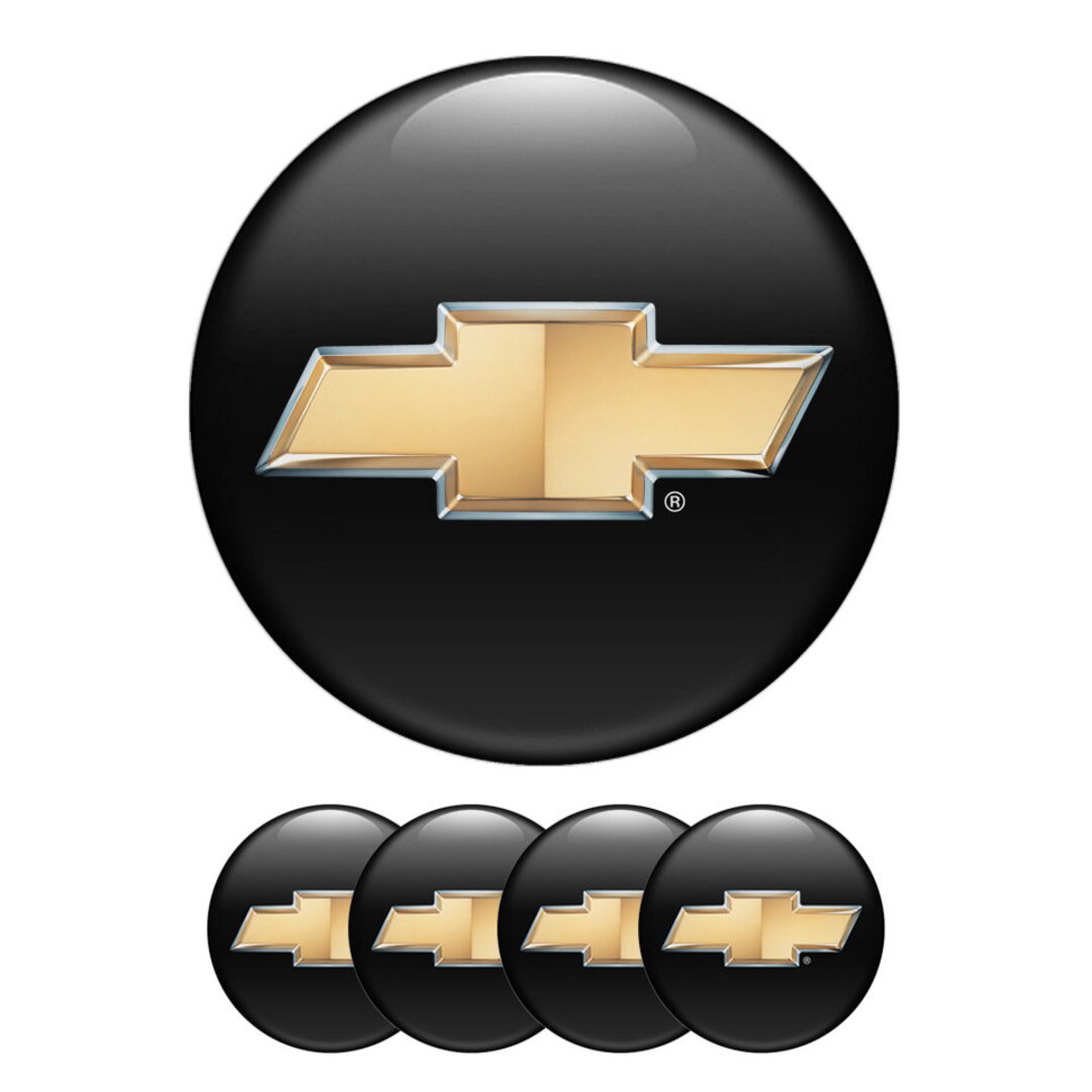 Chevrolet Emblem Set of 4 X All Sizes Domed Silicone Stickers 3D Print ...