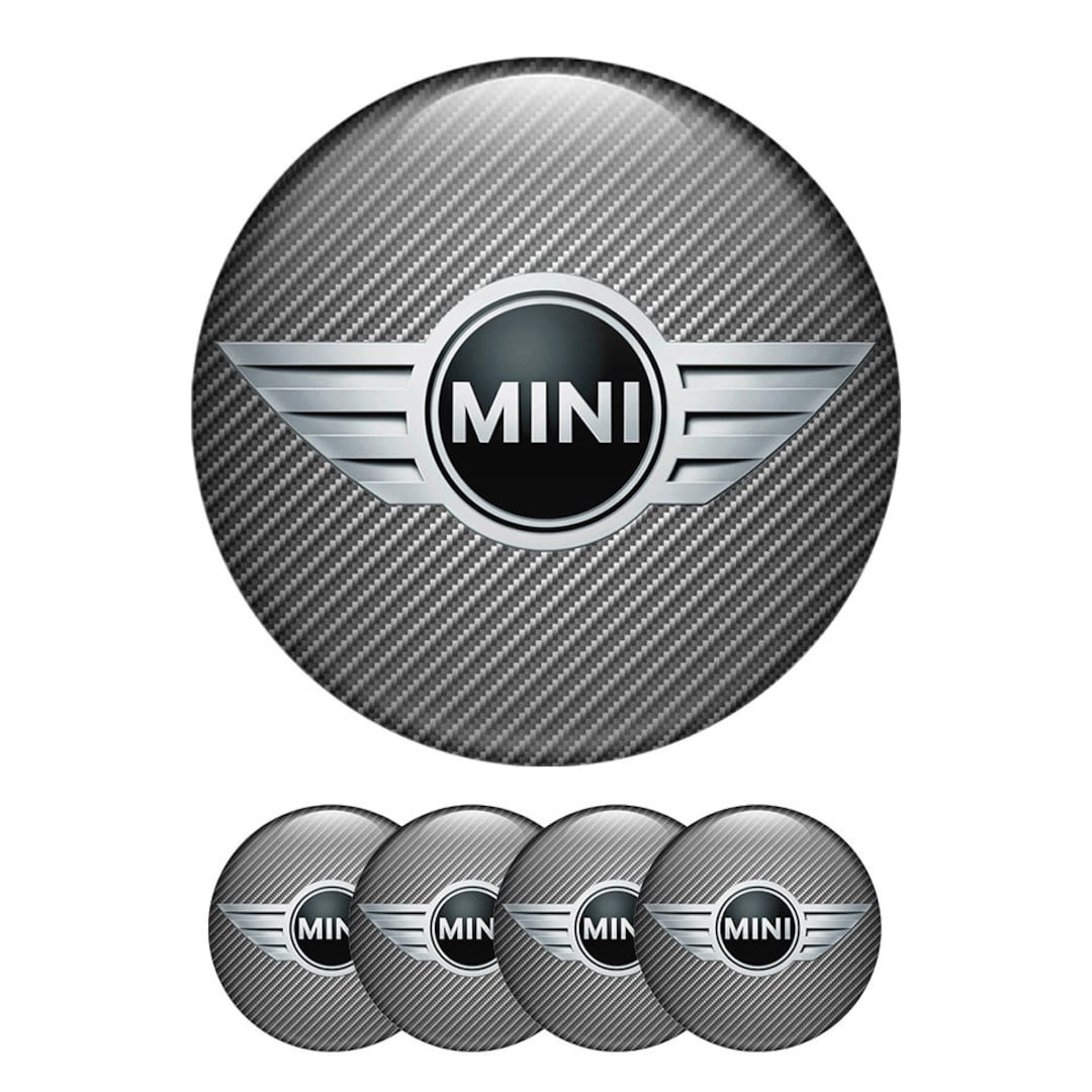 Mini Cooper Emblem Set of 4 X All Sizes Domed Silicone Stickers 3D ...
