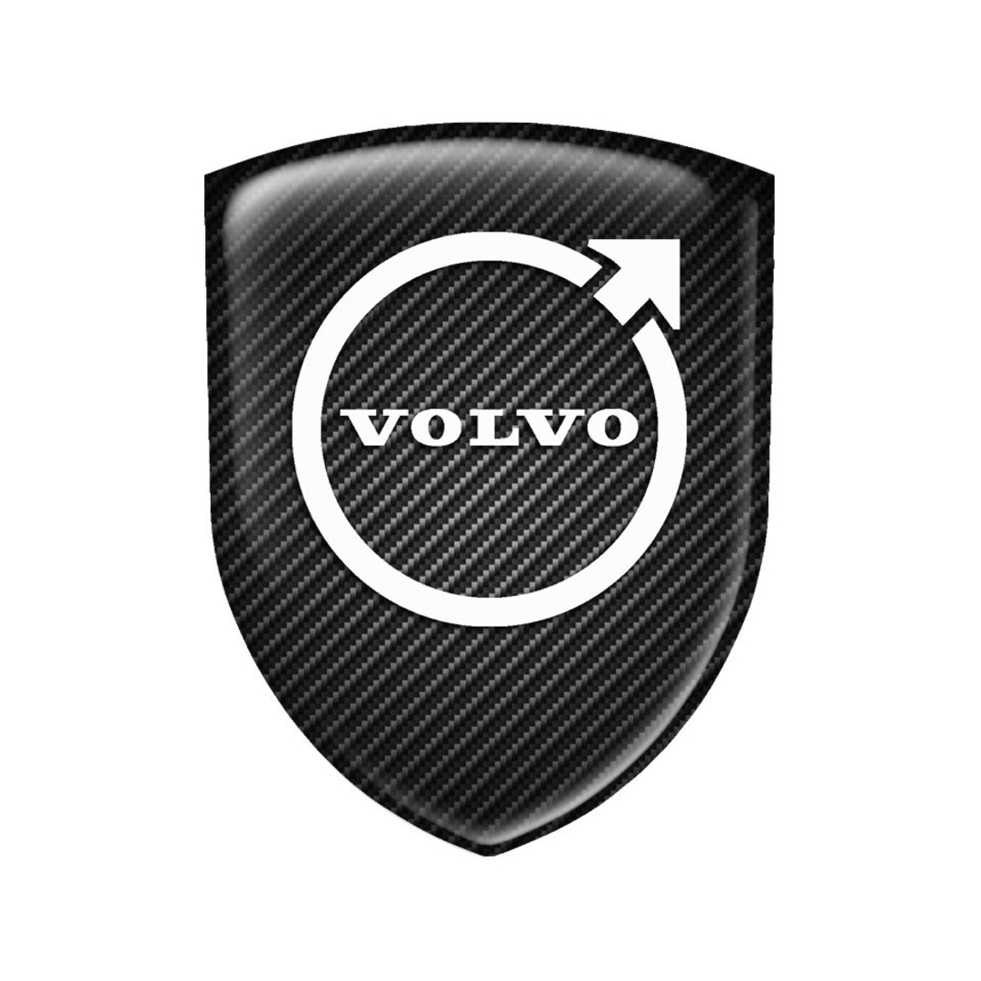 Volvo Shield All Sizes Domed Emblem Silicone Sticker Car Interior ...