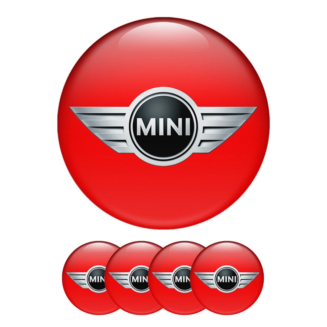 Mini Cooper Emblem Set of 4 X All Sizes Domed Silicone Stickers 3D ...