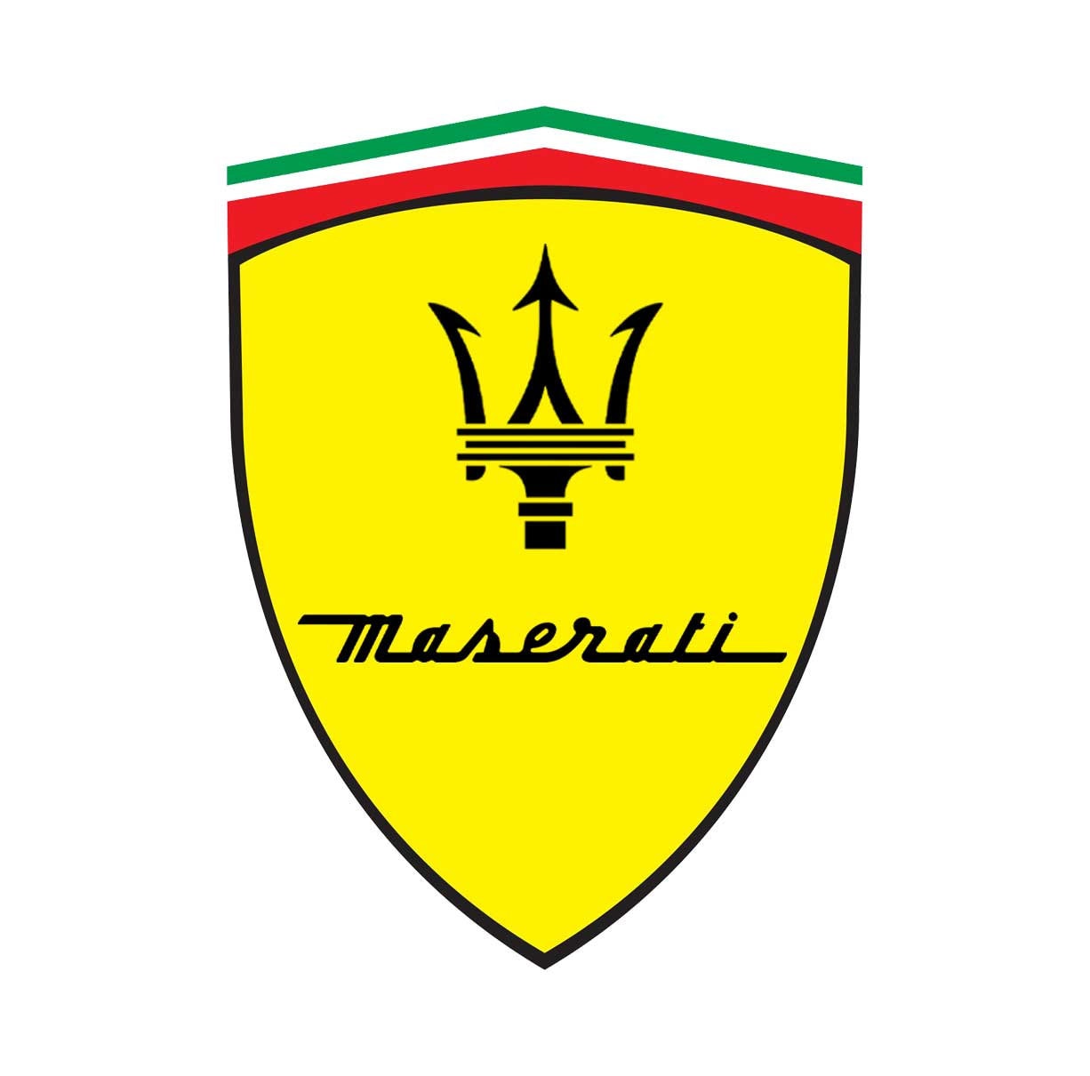 Maserati Epoxy Shield Logo All Sizes Domed Emblem Silicone Sticker Car ...