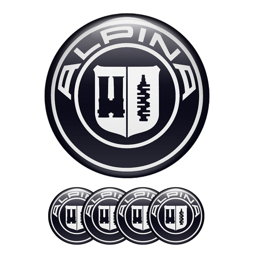 Alpina Emblem Set of 4 X All Sizes Domed Silicone Stickers 3D Print ...