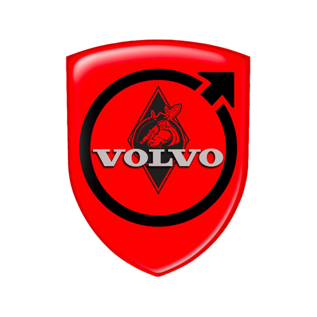 Volvo Shield All Sizes Domed Emblem Silicone Sticker Car Interior ...