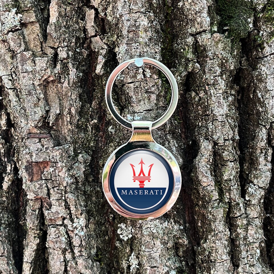 Maserati Handmade Designer Metal Logo Keychain Gift Keyring - Etsy