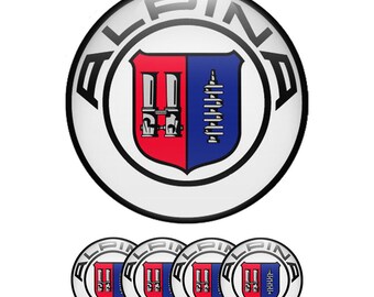 Alpina Emblem Set of 4 X All Sizes Domed Silicone Stickers 3D - Etsy