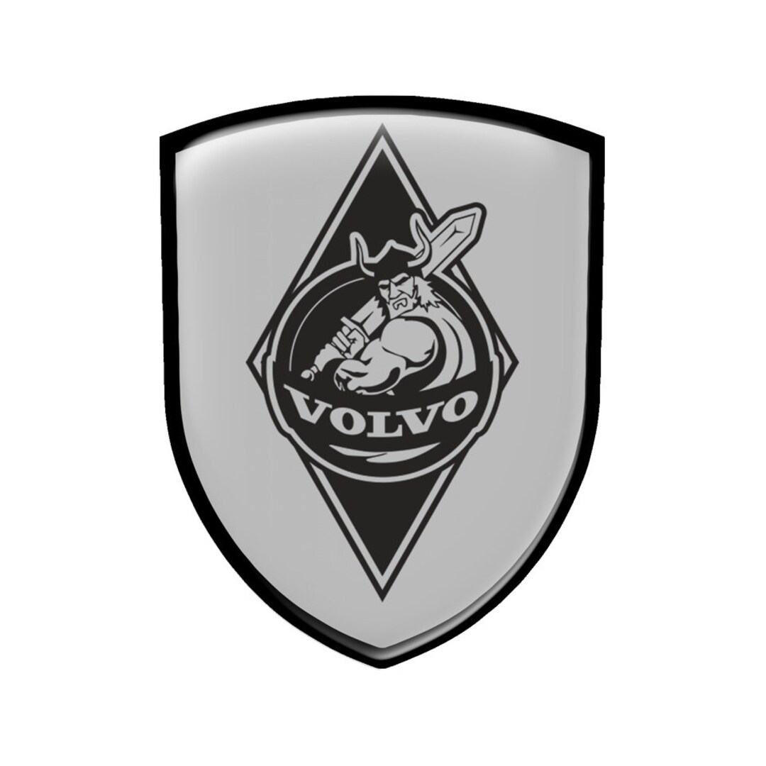 Volvo Shield All Sizes Domed Emblem Silicone Sticker Car Interior ...