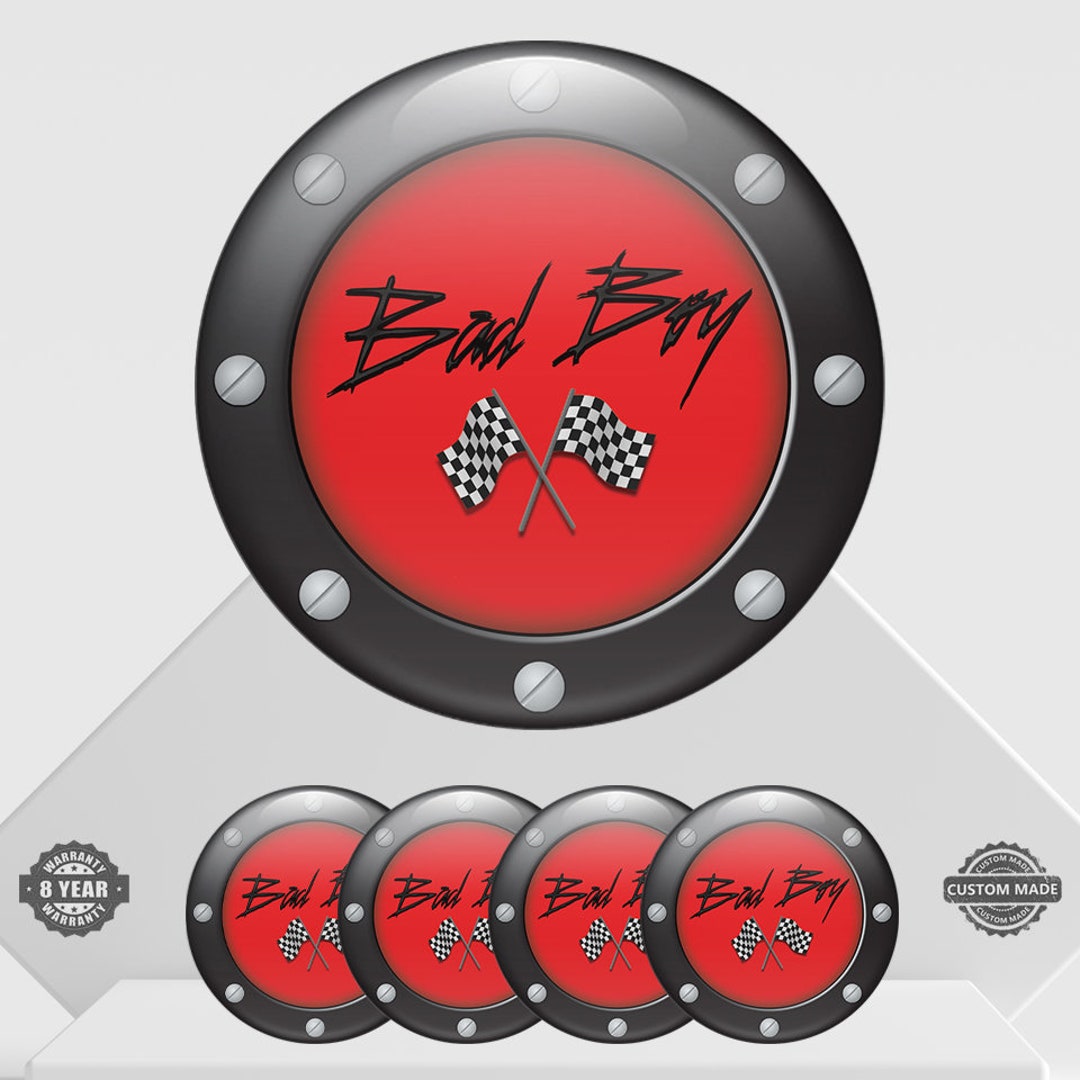 Silicone Stickers ''bad Boy'' Set of 4 X All Sizes Epoxy Emblem, 3D ...