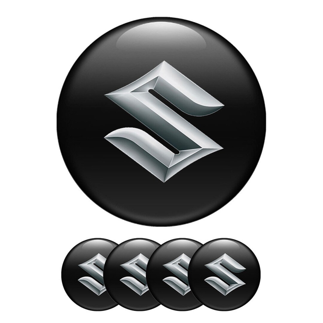 Suzuki Emblem Set of 4 X All Sizes Domed Silicone Stickers 3D Print ...