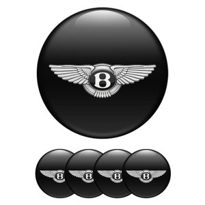 Bentley Emblem Set of 4 X All Sizes Domed Silicone Stickers 3D Print ...