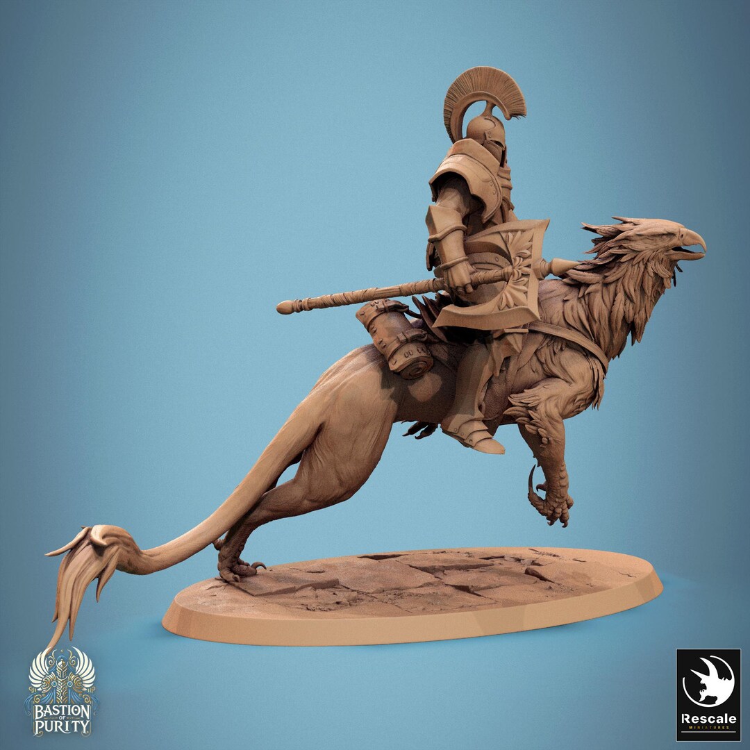 Gryph Riders, Pack 1, Rescale Miniatures Dungeons and Dragons ...
