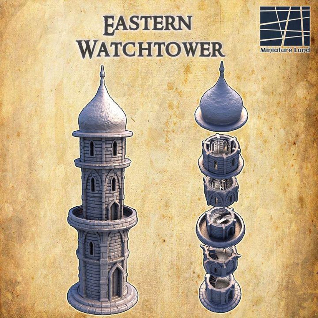Eastern Watchtower, Miniature Land | Dungeons and Dragons | Pathfinder ...