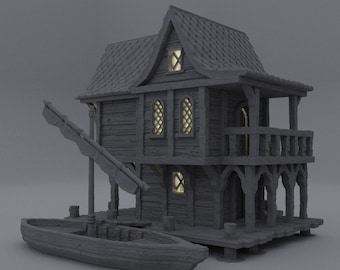 Cliff Slum House, Miniature Land Dungeons and Dragons Pathfinder Table ...