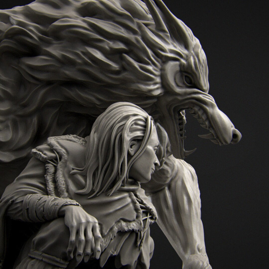 Katarina the Werewolf Shapeshifter | Aussie 3D Printed Miniatures and ...