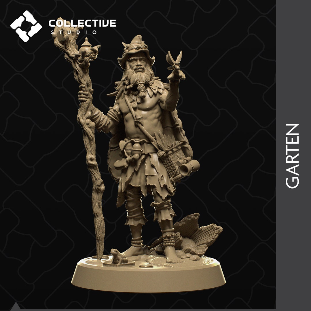 Nivalis the Druid, Collective Studios Dungeons and Dragons Pathfinder ...