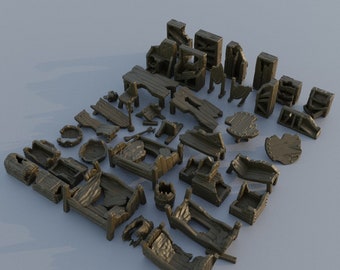 Cliff Slum House, Miniature Land Dungeons and Dragons Pathfinder Table ...