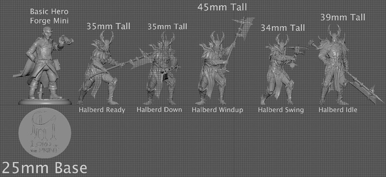 Blood Knight Halberd Squadron | Aussie 3D Printed Miniatures and ...