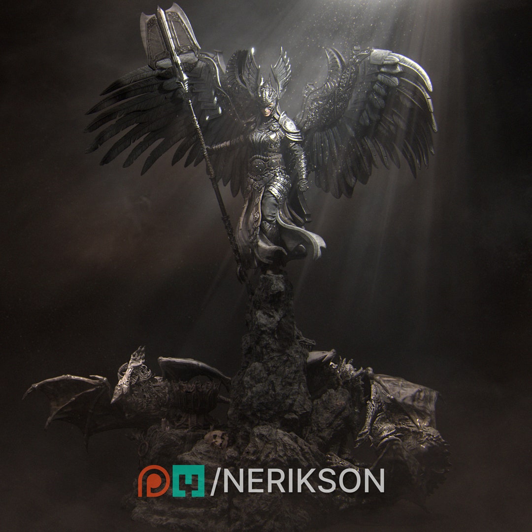 Revna Statue, Valkyrie, Ernest Nemirovsky| Dungeons and Dragons ...