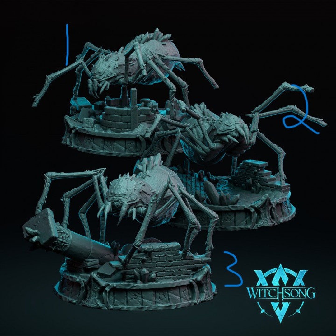 Crystal Heart Spiders, Witchsong Miniatures | Dungeons and Dragons ...