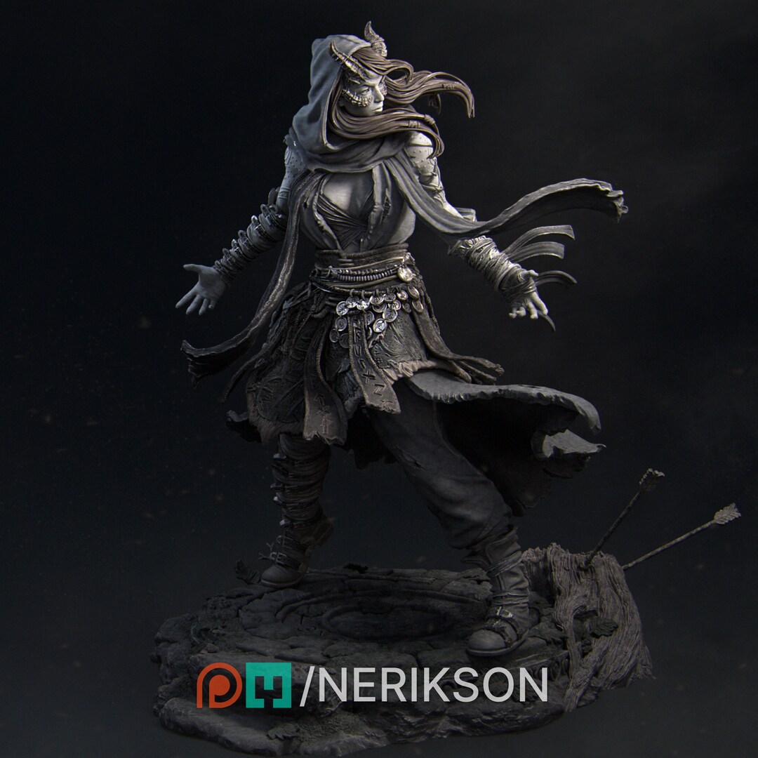 Rowenna the Wild Sorcerer | Aussie 3D Printed Miniatures and Terrain - Etsy