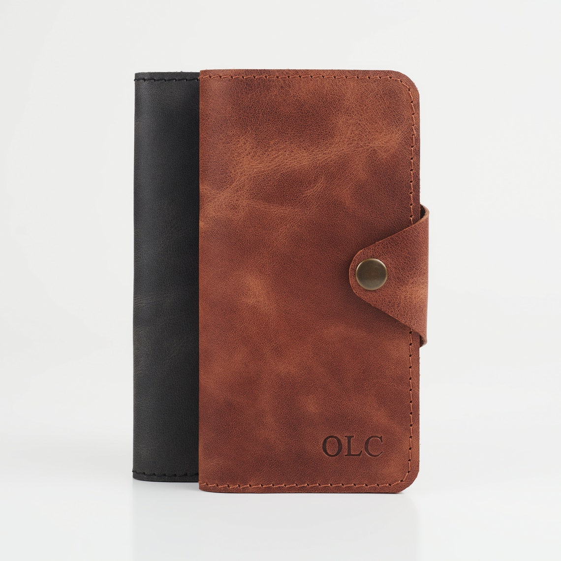 Personalized Leather Checkbook Cover, Customized Checkbook Wallet ...