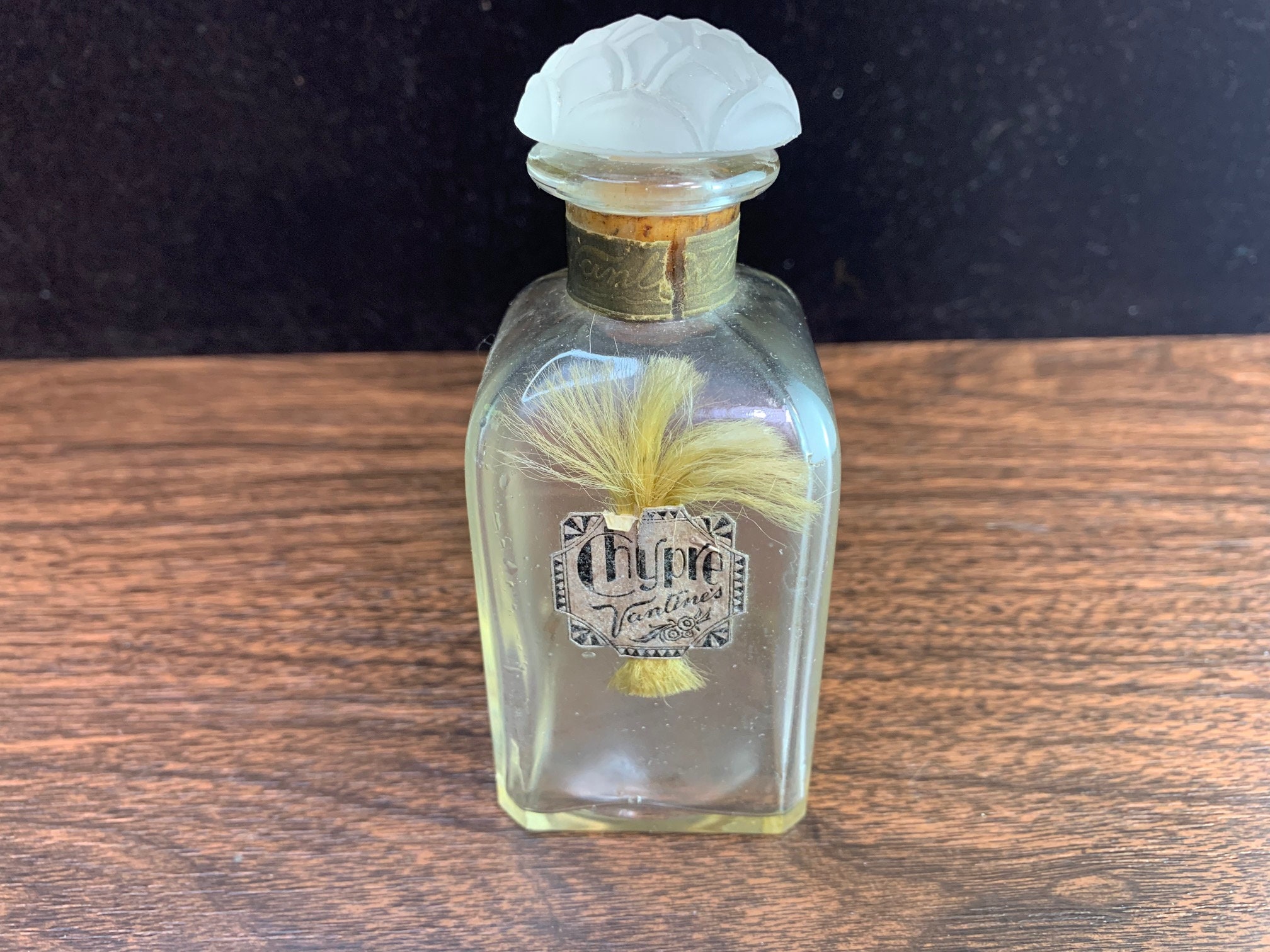 Rare Vintage Vantine's Chypre Perfume Bottle Antique With Crystal ...