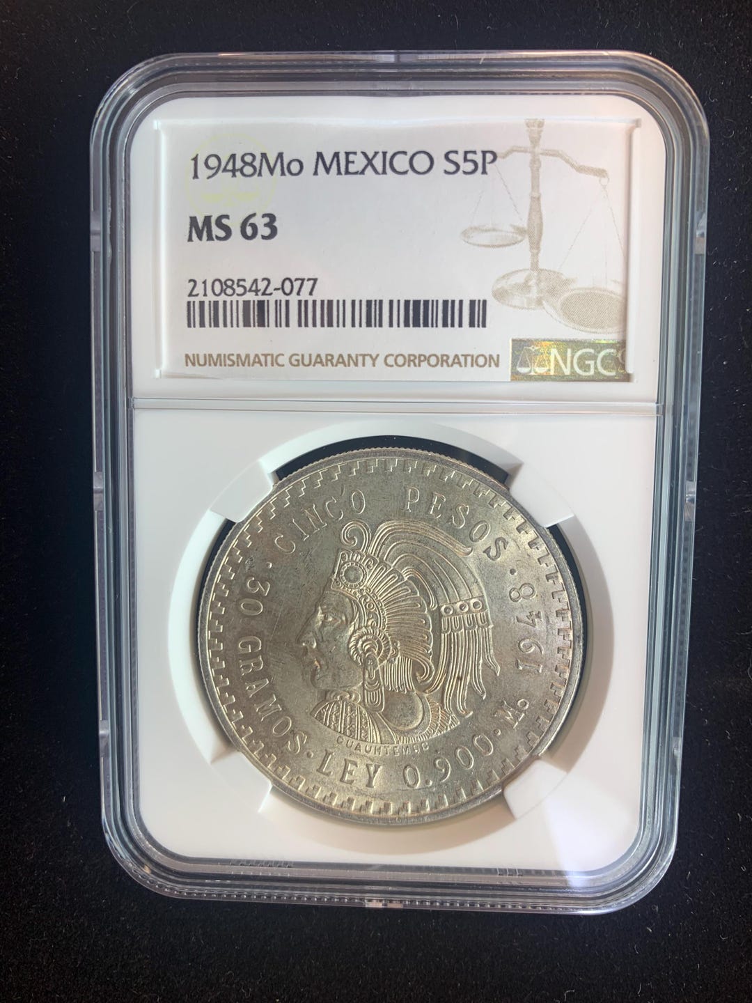 1948mo Mexico S5P Ms 63 Rare Collectable Coin - Etsy