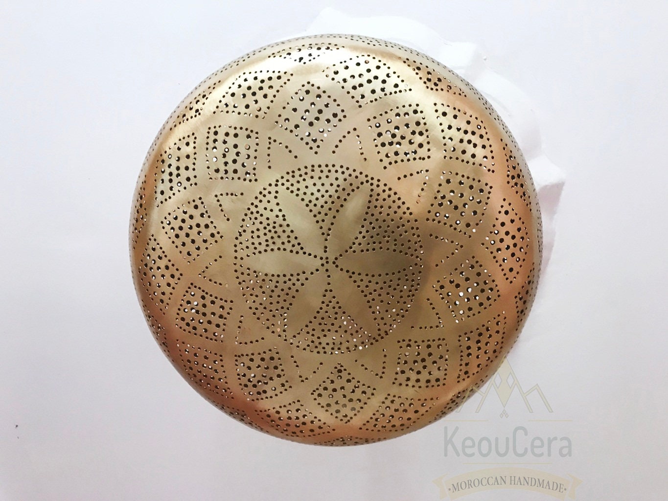 Handmade Moroccan Brass Pendant Light, Moroccan Hanging Lamp Shade ...