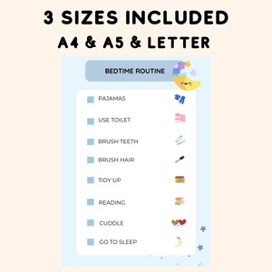 Morning Routine Chart, Editable Routine Charts, Evening Routine Chart, Daily Routine, Routine ...