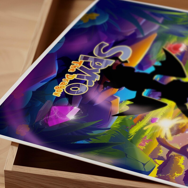 Spyro Print, Spyro the Dragon Poster, Game Print, Game Posters, Video ...