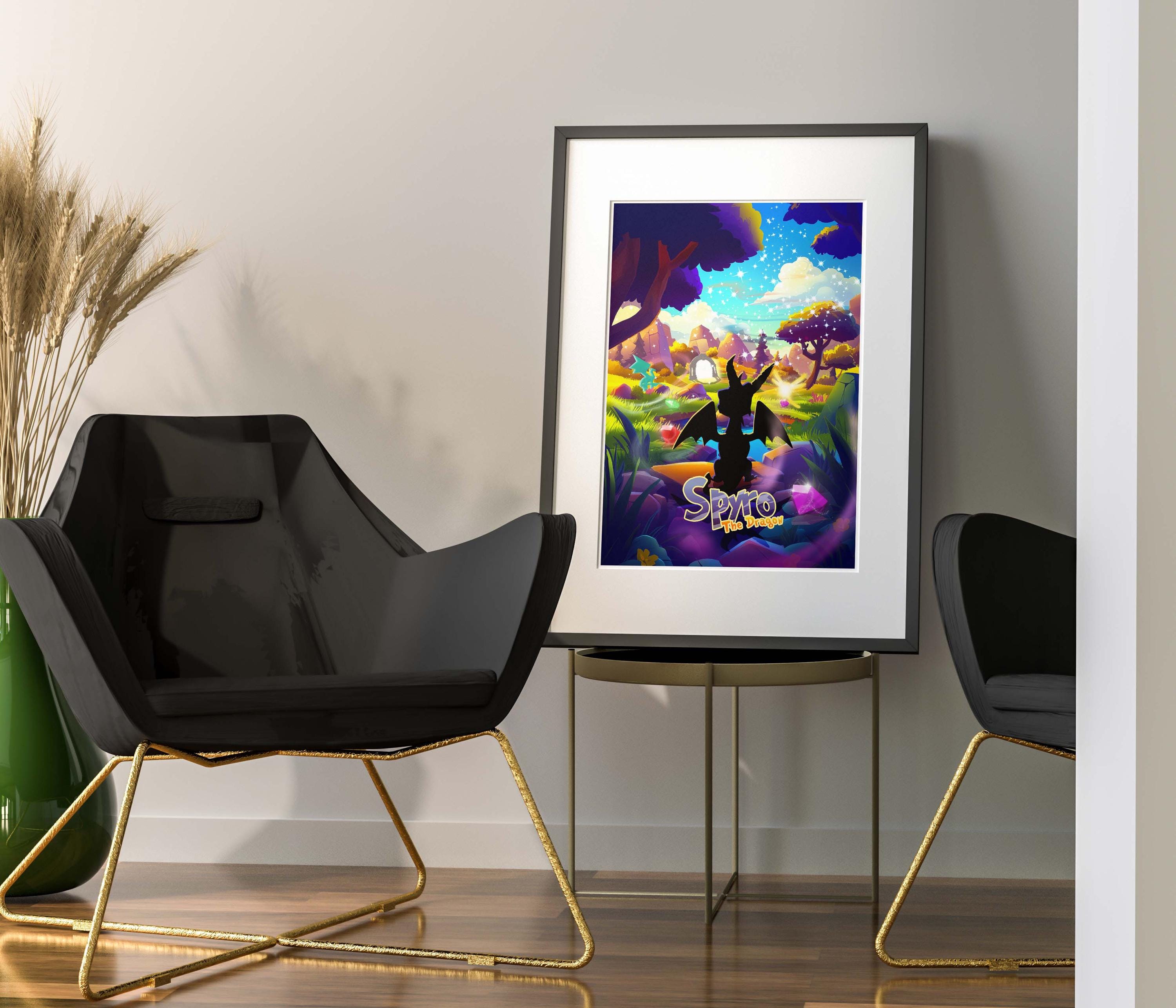 Spyro Print, Spyro the Dragon Poster, Game Print, Game Posters, Video ...