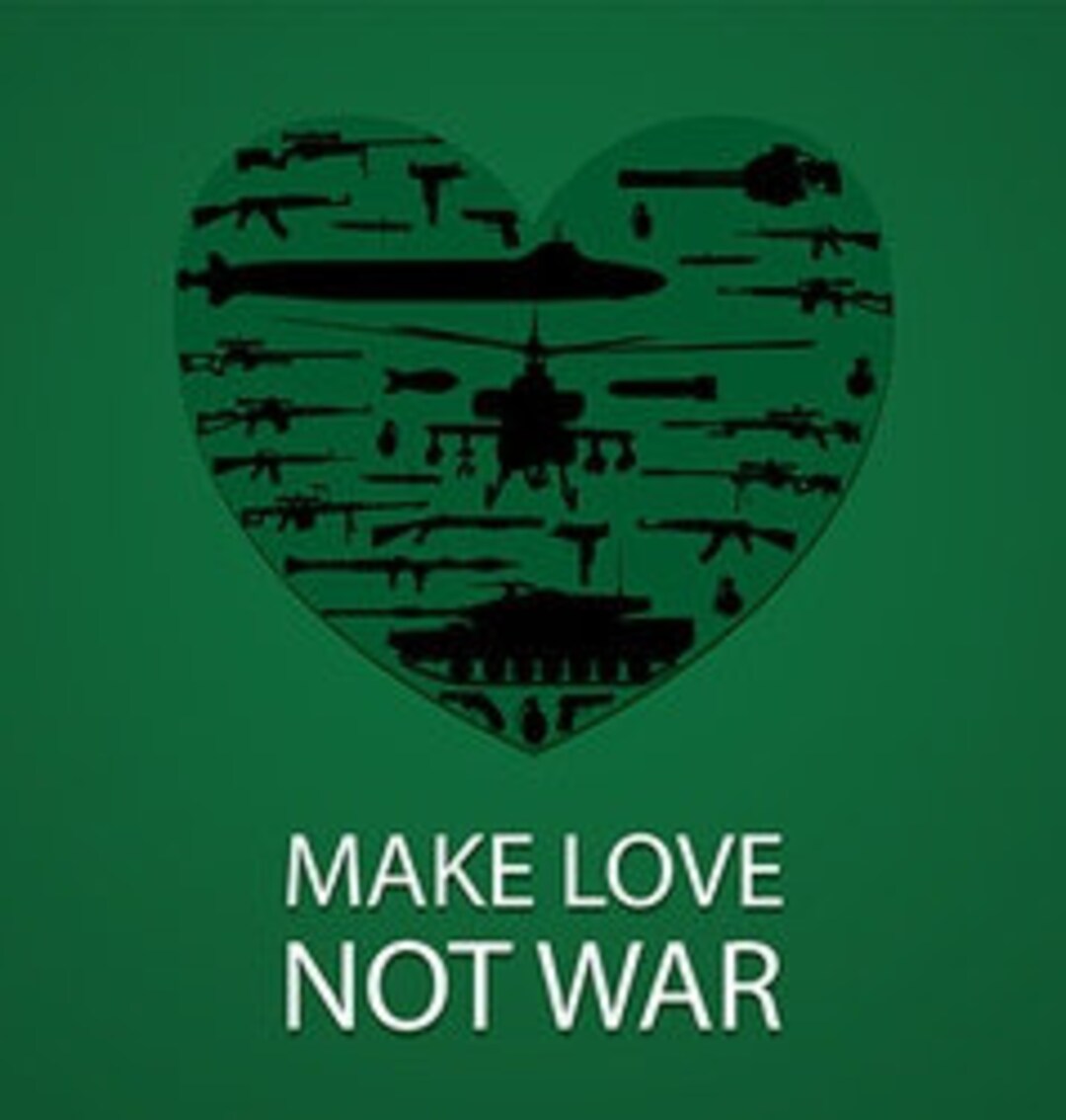 Make-love-not-war-poster-vector - Etsy