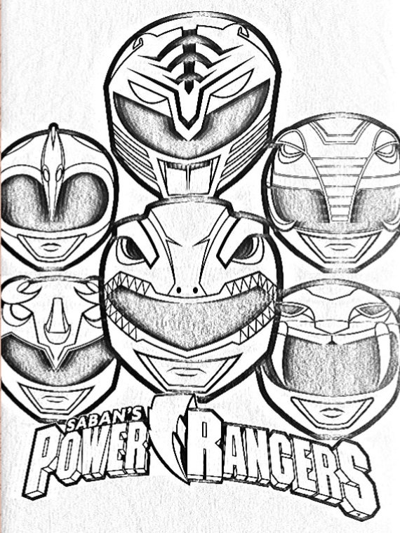 Green Power Rangers Coloring Pages