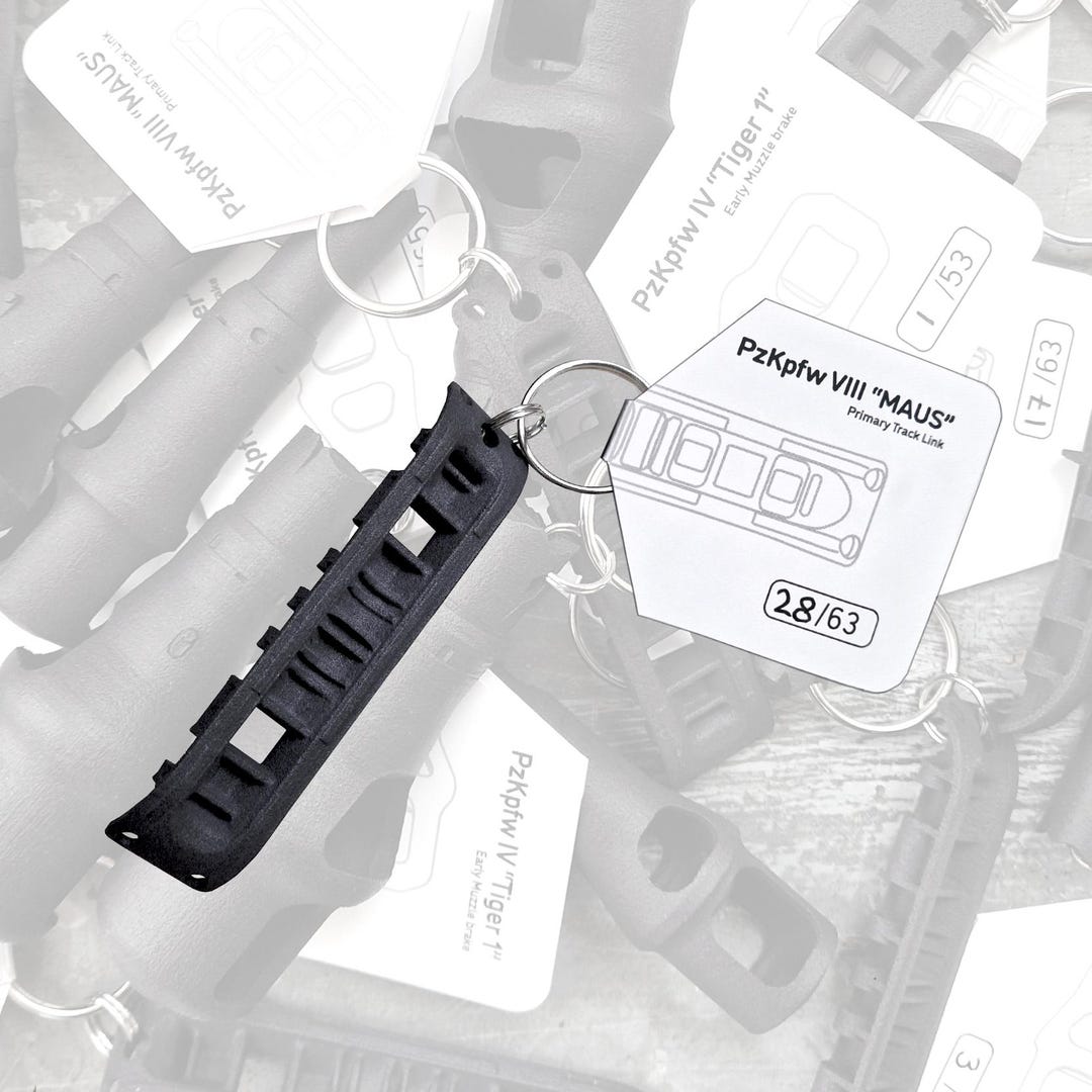 Maus Tank Track Link Keychain – WWII German Super-heavy Tank – SLS 3D ...