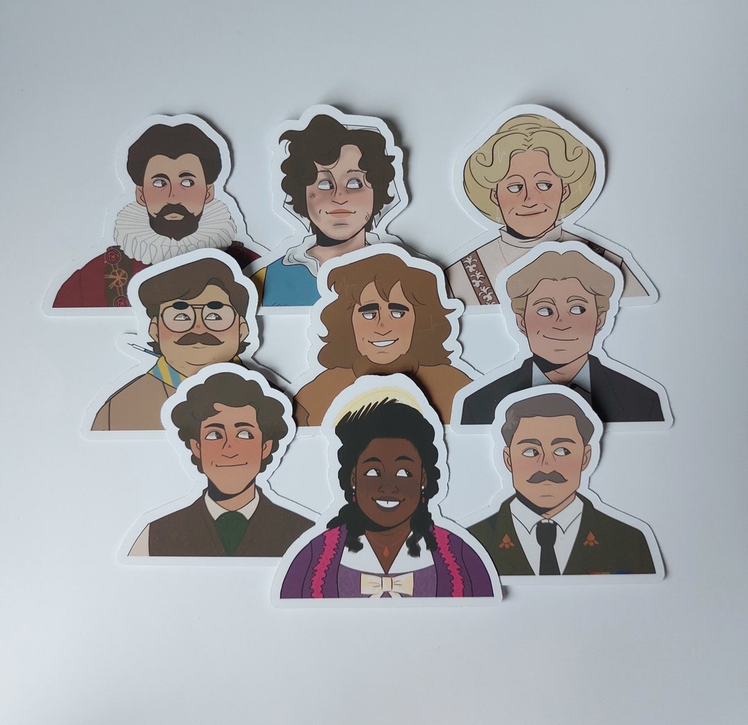 BBC Ghosts Matte Stickers busts - Etsy UK