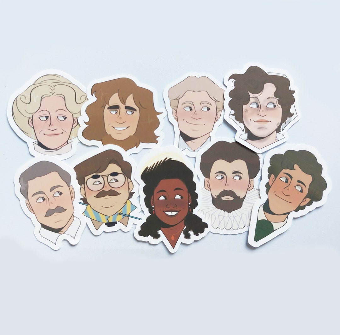 BBC Ghosts Matte Stickers (heads) - Etsy
