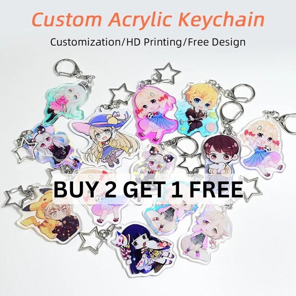 Anime Keychain - Etsy