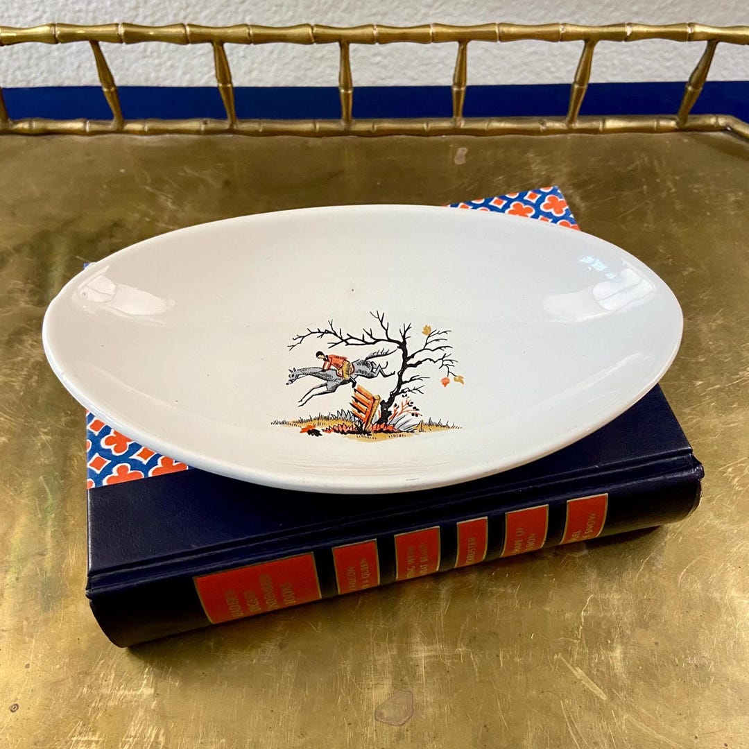 Fox Hunting Trinket Dish - Etsy