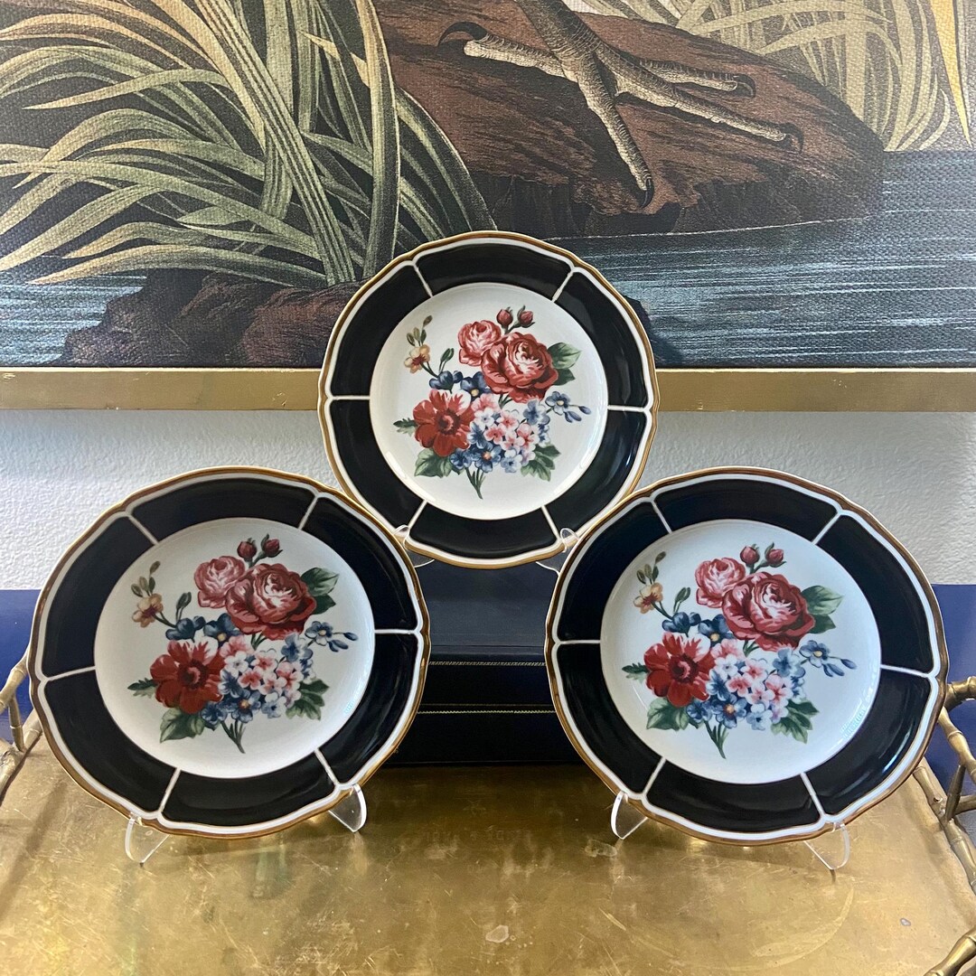 Set of 3 Ralph Lauren Isadora Plates - Etsy