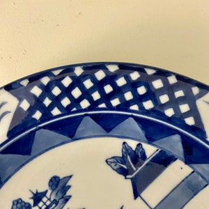 Chinoiserie Blue and White Decorative Plate - Etsy